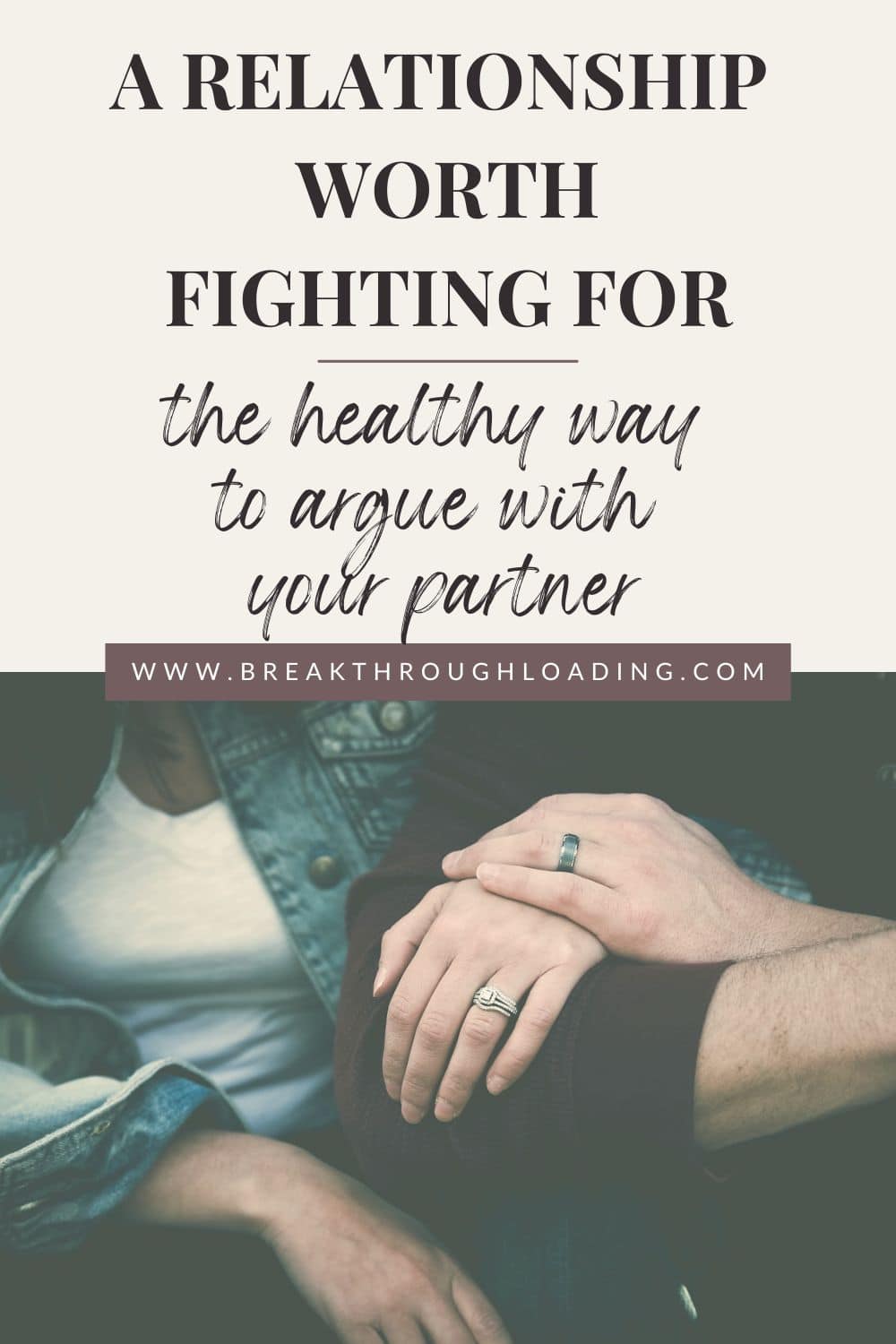 A relationship worth fighting for: the healthy way to argue with your ...
